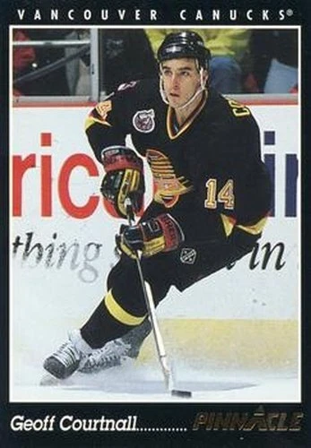#132 GEOFF COURTNALL - Canucks de Vancouver - 1993-94 Pinnacle hockey ...