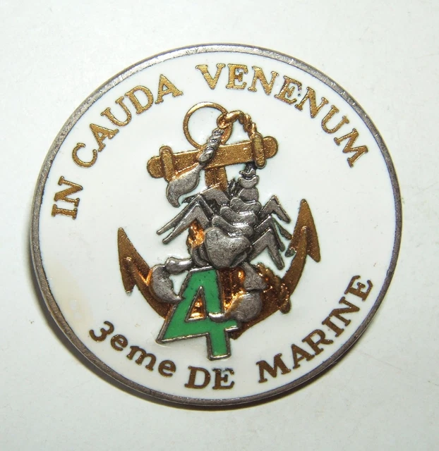 INSIGNE 3° REGIMENT INFANTERIE DE MARINE - 4° COMPAGNIE - F.i.a. Lyon EUR 28,00 - PicClick FR