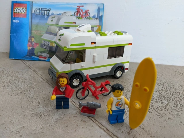 COMPLETE LEGO CITY 7639 Camper Van + Mini Figures + Instructions £19.99 ...