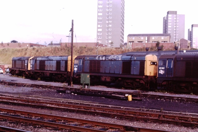 1980S BRITISH RAIL BR Diesel Loco 20182 Leicestershire Railway Slide ...