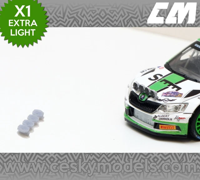 RALLY 1/43 LIGHT pods Ref29 Skoda Fabia R5 and Rally2 EUR 7,50 ...