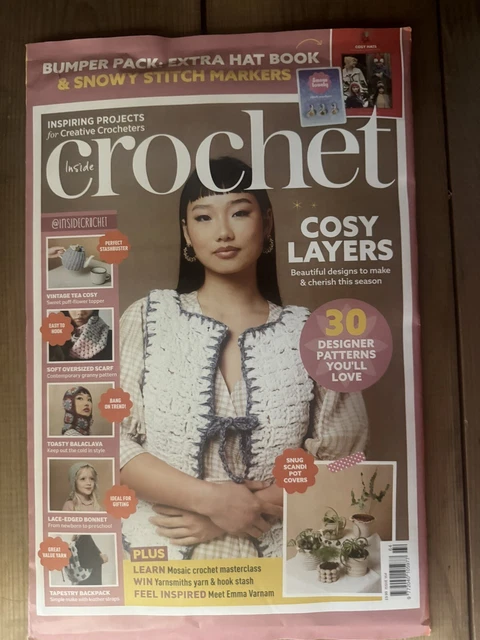 INSIDE CROCHET MAGAZINE #164 2023 Bumper Pack: Extra Hat Book & stitch ...