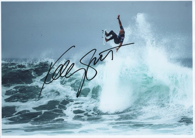 KELLY SLATER HAND Signed 12x8 Inch Photo Autograph Inc COA Surfer £39. ...