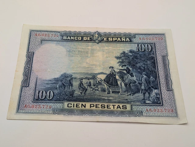 SPAIN 100 PESETAS Banknote 1928. Very High Grade Note Spanish £6.99 ...