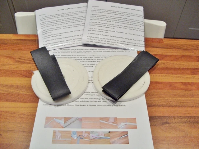 TWIN SELF ADHESIVE Replacement Sponge Kit For Knitmaster Knitting ...