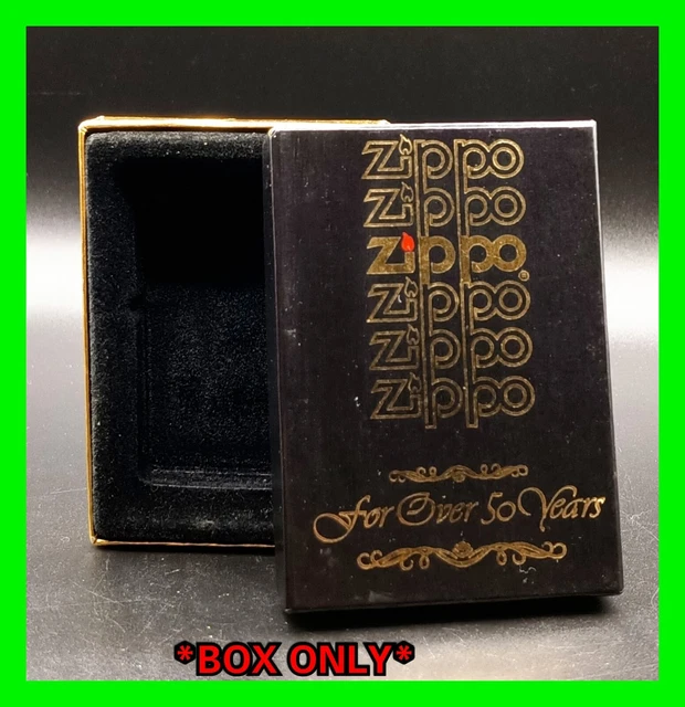 RARE VINTAGE 1982 Commemorative 50th Year Brass Zippo Lighter Box ~ BOX ...