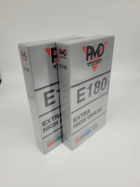 NEW VHS VIDEO tapes E-180 x2 PMD VHS Extra High Grade Video Cassettes £ ...