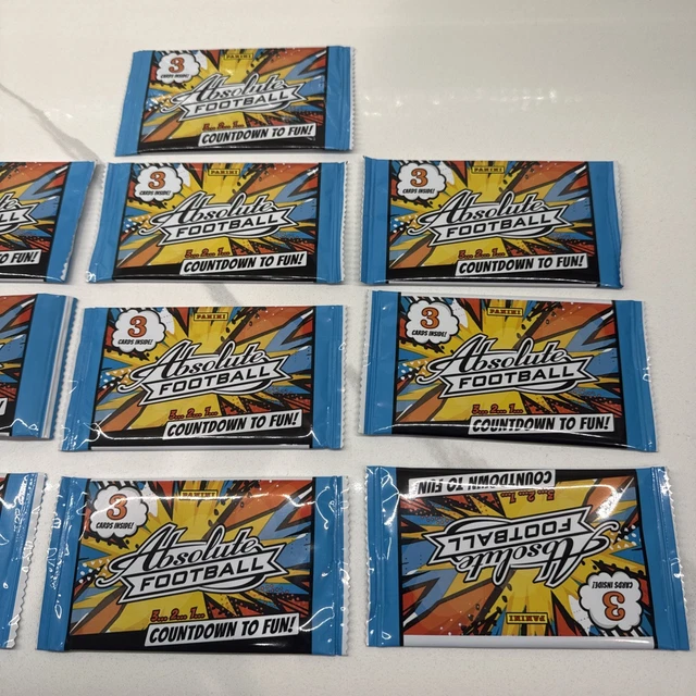 2025 NFL ABSOLUTE Football Countdown Calendar Packs 10x Lot Sealed ...