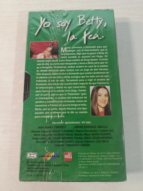 YO SOY BETTY La Fea Vol 3 Tele Novela (2002 RCN) 40 min VHS PAL Spanish ...
