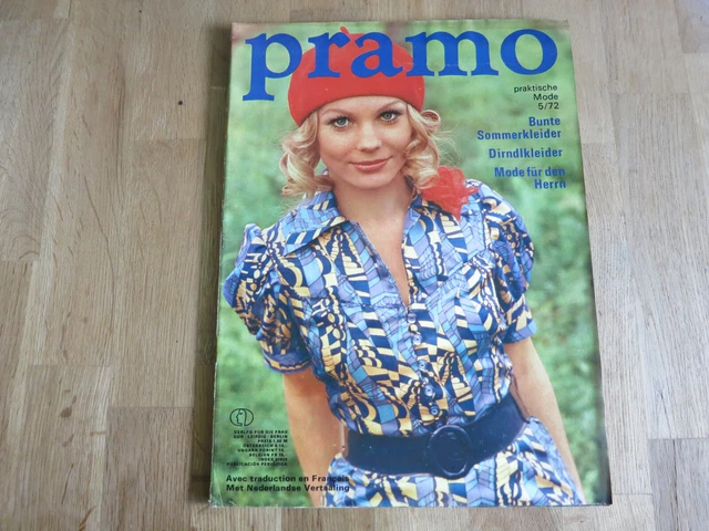 DDR PRAMO PRAKTISCHE Mode + Schnittmuster 5/1972 - Dirndl Hosen ...