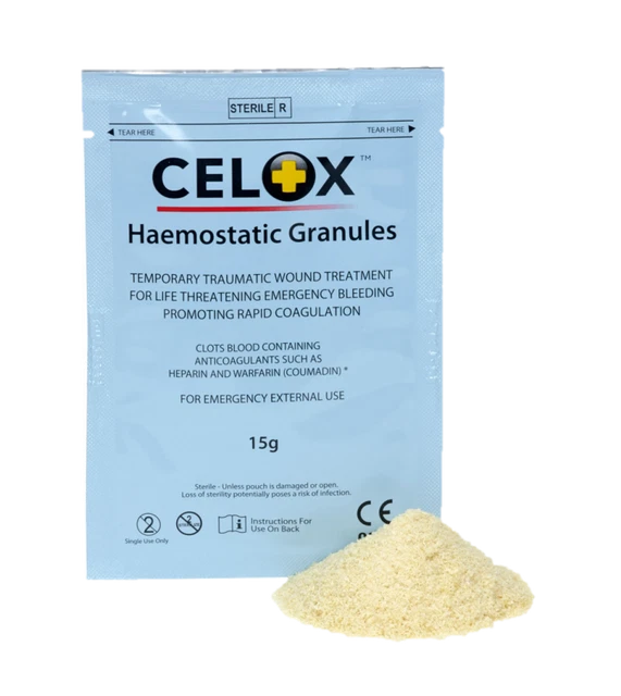 CELOX HAEMOSTATIC GRANULES 15g Sachet expires 09 2026 £17.99 - PicClick UK