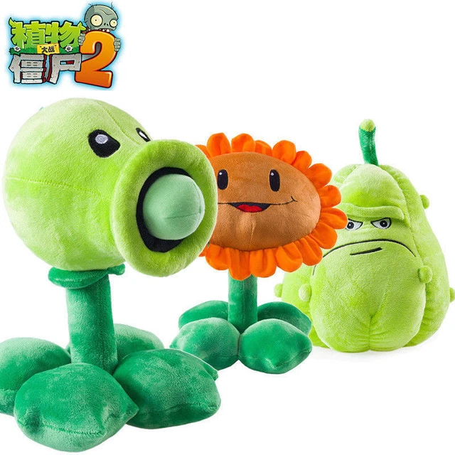 30CM PLANTS VS Zombies II Plush Doll PVZ Pea Machine Shooter Sunflower ...