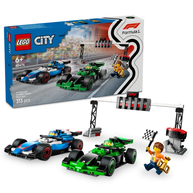 LEGO CITY: F1 Grid with Vcarb & Sauber Race Cars (60474) £25.66 ...