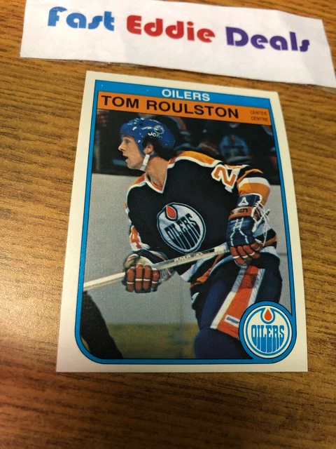 O-PEE-CHEE NHL HOCKEY 1982-83 Tom Roulston Carte 118 Edmonton Oilers ...
