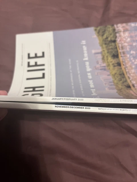 BRITISH AIRWAYS HIGH Life magazine Nov/Dec 22 + Jan/Feb 23 Issues £0.99 ...