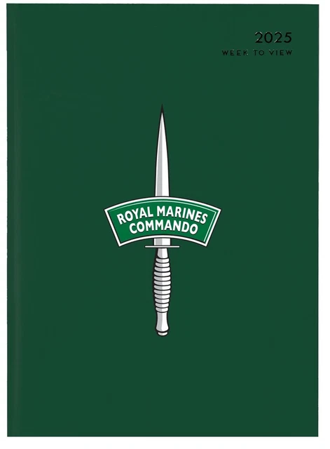 ROYAL MARINES COMMANDO 2025 A4 large desk diary £14.50 - PicClick UK