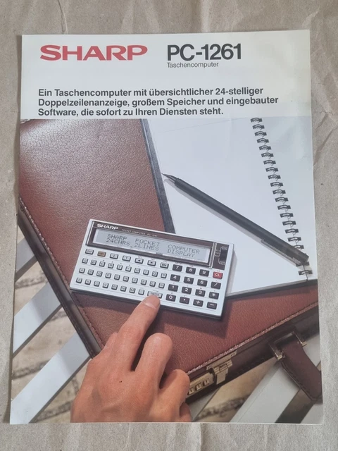 ALTES PROSPEKT 1984 / SHARP PC-1261 / Werbung 84 EUR 10,00 - PicClick DE