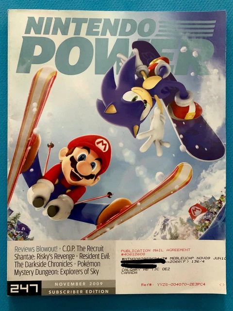 NINTENDO POWER MAGAZINE Volume 247 Mario & Sonic At The Olympic Games ...