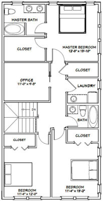 44X48 HOUSE WITH 1-RV Garage - PDF FloorPlan - 2,187 sqft - Model 2C ...