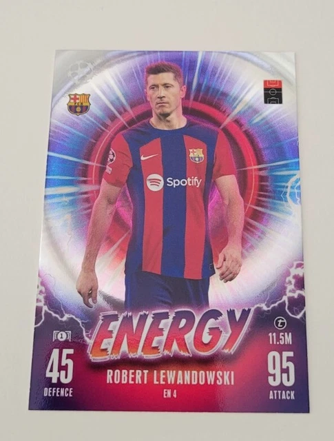 2023-24 MATCH ATTAX UEFA - Robert Lewandowski Energy EN4 Foil Card ...