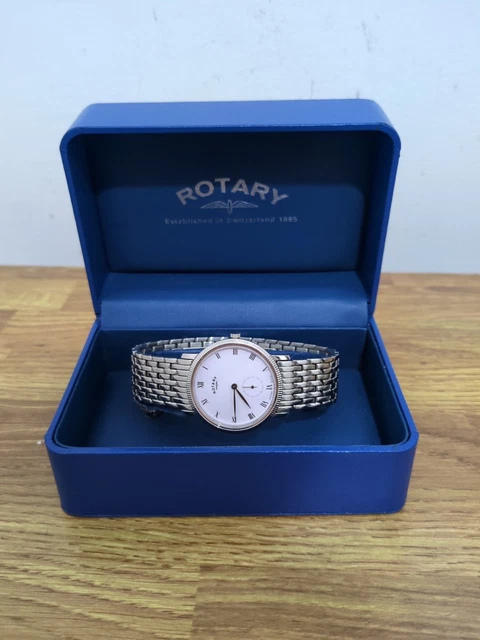 RARE ROTARY ELITE Swiss Made Mens Watch Sapphire Crystal Boxed, GWO ...