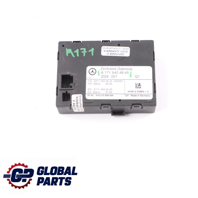 MERCEDES R171 CENTRAL Gateway Module ECU Control Unit A1715404945 £19. ...