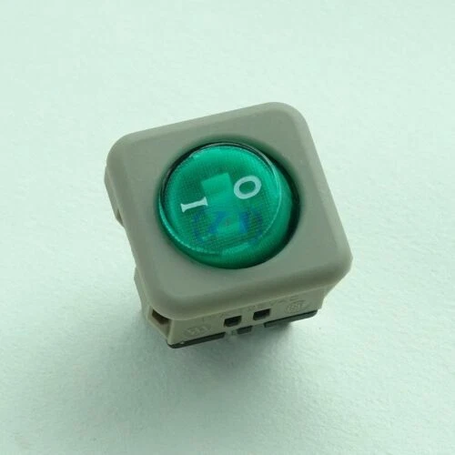 PRONIC R2 SQUARE Power Rocker Switch 4 Pins Green Lamp 10A 250VAC 15A ...