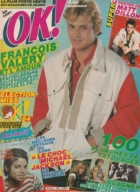 MICHAEL JACKSON JEAN Luc Lahaye Matt Dillon Linda Carter Gerard Lanvin F.valery EUR 12,90 ...