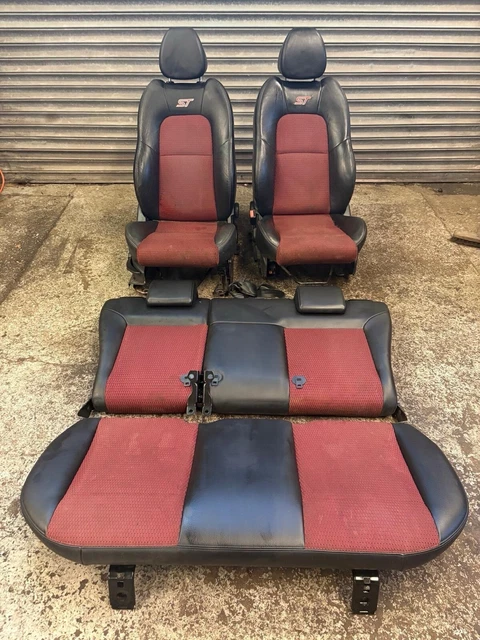 FORD FIESTA MK6 ST150 2004-2009 Red Half Leather Seats £260.71 ...