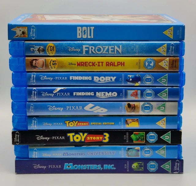 DISNEY PIXAR BLU Ray Bundle Kids Movies Bolt Frozen Finding Nemo Finding Dory £19.99 - PicClick UK