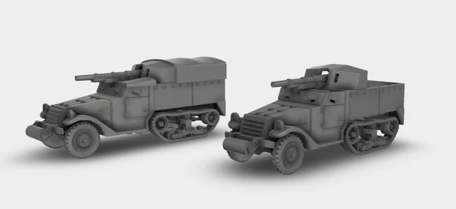 M3 GUN MOTOR Carriage (M3 GMC) Panzerjäger USA WW2 Bausatz 3D Druck 1: ...
