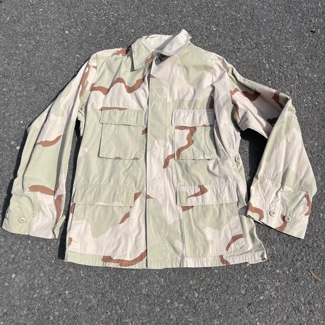 US ARMY SURPLUS Tri Colour Desert DCU BDU Rip-Stop Jacket Shirt, Combat ...