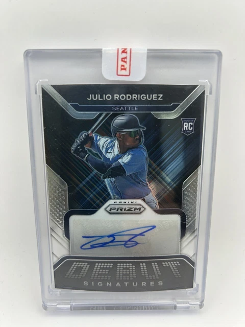2022 PANINI PRIZM JULIO RODRIGUEZ Debut Signatures Encased Rookie Auto ...