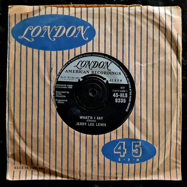 JERRY LEE LEWIS - What'd I Say / Livin' Lovin' Wreck - Ex Con 1960 7 ...