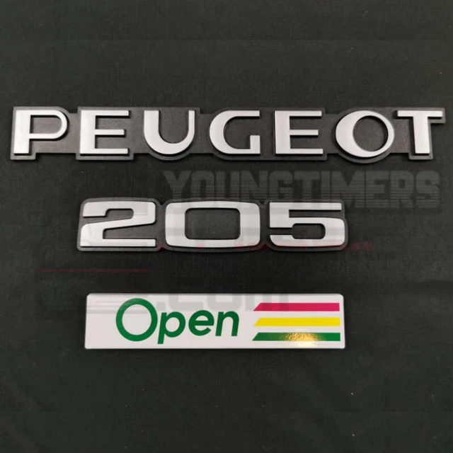 LOGO DE COFFRE Peugeot 205 Open EUR 43,99 - PicClick FR