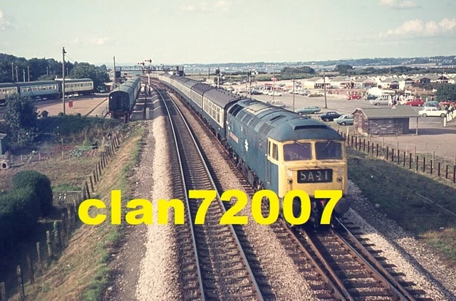 ORIGINAL RAILWAY COLOUR slide 47079 C J Churchward at Dawlish Warren 22 ...