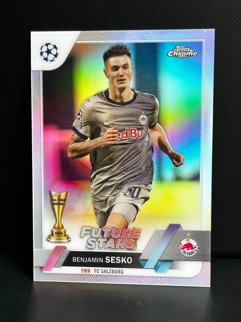 2022-23 TOPPS CROMATO UEFA BENJAMIN SESKO #177 Future Stars Refractor ...