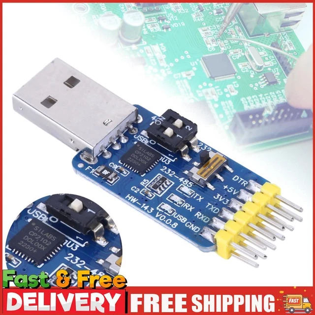 CP2102 6-IN-1 USB-UART USB To Serial Adapter Convenient USB To Serial Converter £5.39 - PicClick UK