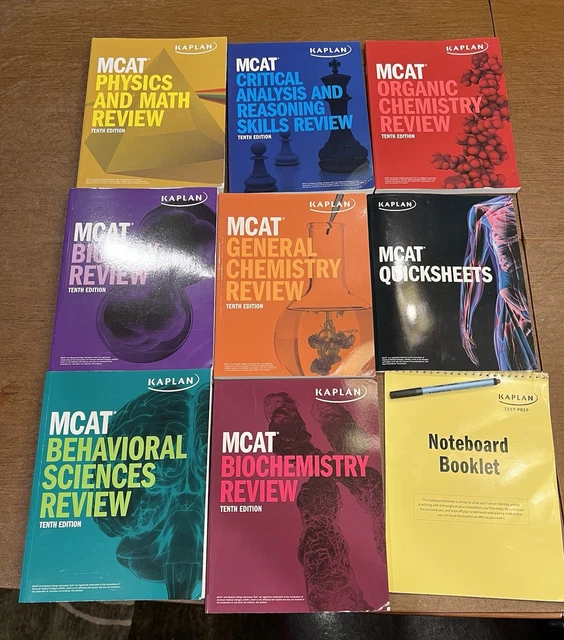 KAPLAN MCAT COMPLETE 9-Book Subject Review 2024-2025, Set Includes ...
