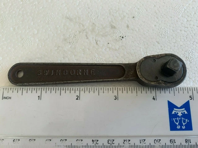 VINTAGE SWINBORNE RATCHET Spanner 5/16'' Drive £8.00 - PicClick UK