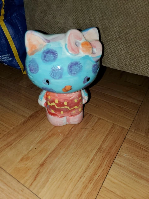 HELLO KITTY PORCELAIN Ceramic 1976 2013 Sanrio Co Ltd. 9” Custom Made ...