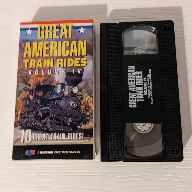 GREAT AMERICAN TRAIN Rides Vol. IV 4 VHS Eastern Questar Video 10 Train ...