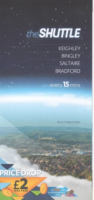 TRANSDEV BUS TIMETABLE - The Shuttle - Keighley-Saltaire- Bradford ...