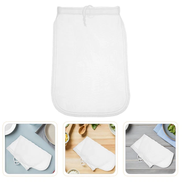 3 PCS CHEESECLOTH for Straining Cold Brew Coffee Bag Drawstring Mesh ...