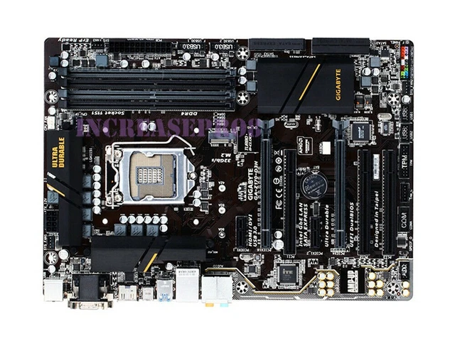 GIGABYTE GA-Z170-D3H MOTHERBOARD Socket LGA1151 Intel Z170 DDR4 DIMM USB 3.0 ATX £117.42 ...