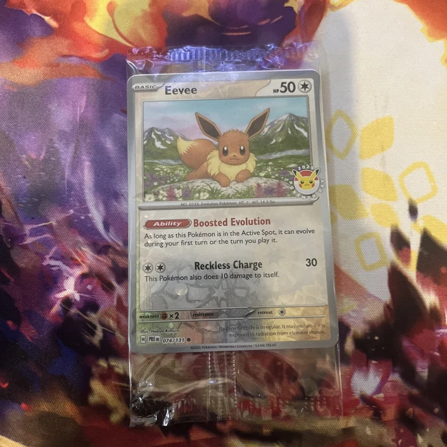 EEVEE 074/131 - Prismatic Evolutions Pokemon Day 2025 Stamped Promo ...