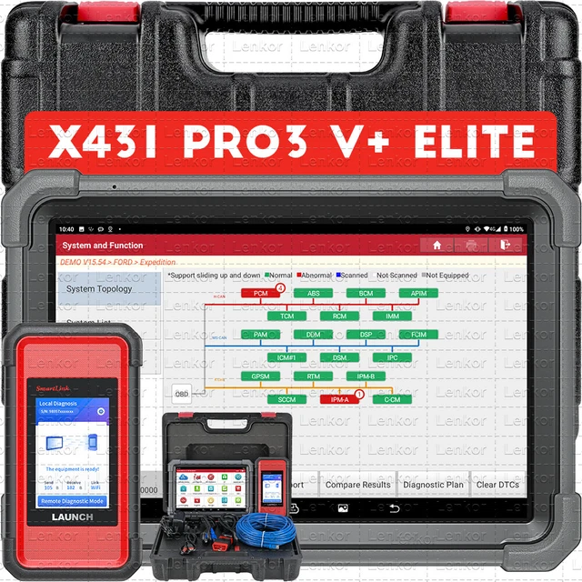 2025 LAUNCH X431 PRO3S+ Elite KFZ OBD2 Diagnosegerät J2534 ECU ...