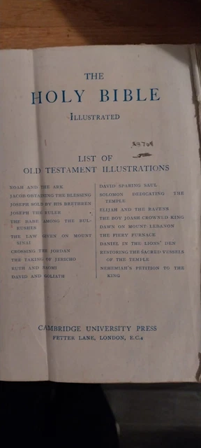 THE HOLY BIBLE old and new testament Cambridge university press £25.00 ...