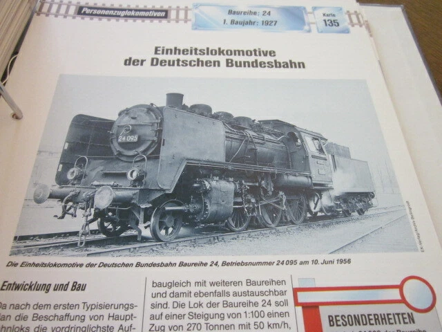 DAMPFLOK RISSZEICHNUNG P 135 DRG 24 Einheitslokomotive, 1927 EUR 4,35 ...