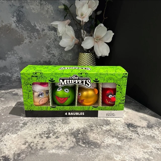 DISNEY THE MUPPETS Christmas Baubles Asda 2025 - Complete Set Miss ...